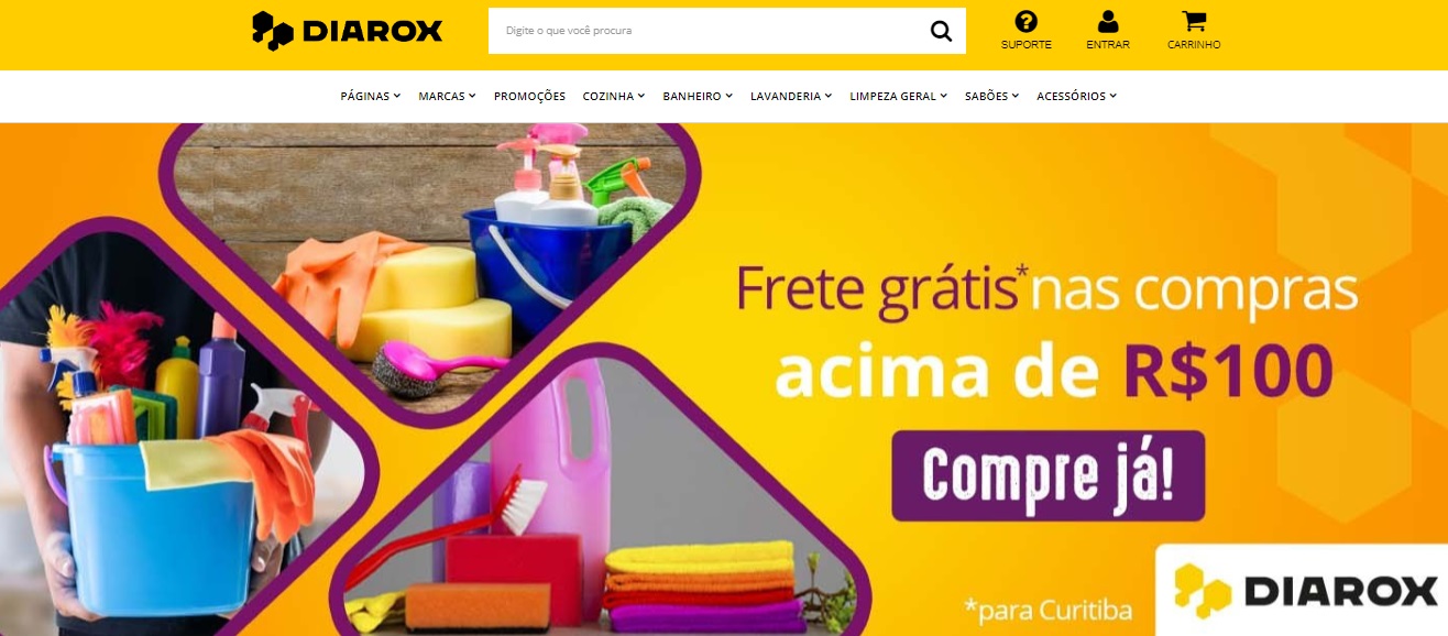 Você já teve a experiência de comprar produtos de limpeza na Diarox ...